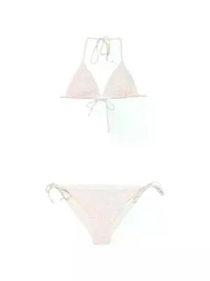 MC2 SAINT BARTH Embroidered Levyne Bikini - Pink