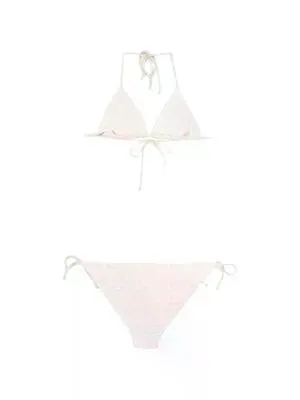 MC2 SAINT BARTH Embroidered Levyne Bikini - Pink