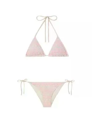 MC2 SAINT BARTH Embroidered Levyne Bikini - Pink