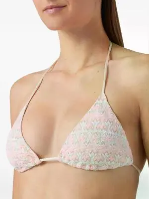 MC2 SAINT BARTH Embroidered Levyne Bikini - Pink