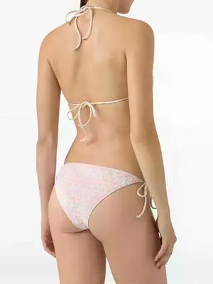 MC2 SAINT BARTH Embroidered Levyne Bikini - Pink