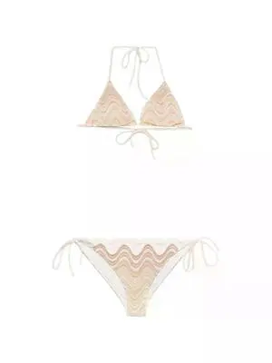 MC2 SAINT BARTH Levyne Tie-fastening Bikini - Neutrals