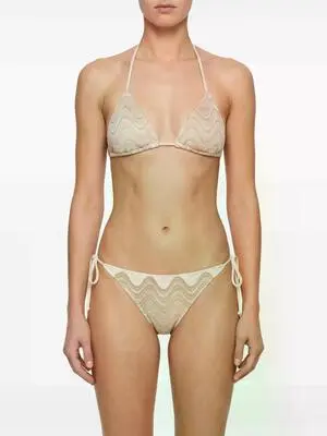 MC2 SAINT BARTH Levyne Tie-fastening Bikini - Neutrals