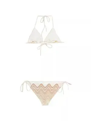 MC2 SAINT BARTH Levyne Tie-fastening Bikini - Neutrals