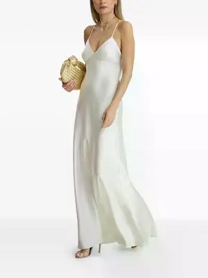 IL VOLO Isla Criss-cross Maxi Dress - White