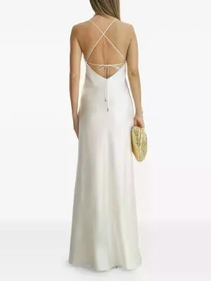 IL VOLO Isla Criss-cross Maxi Dress - White