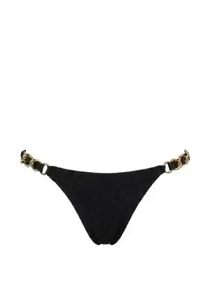 BEACH BUNNY Brynn Chain-detail Bikini Bottom - Black