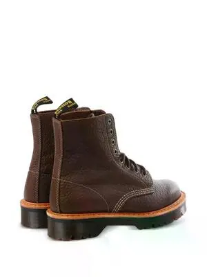 Dr. Martens 1460 Wild Grainy-leather Ankle Boots - Brown