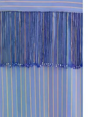 Andamane Beaded-fringed Shirt - Blue