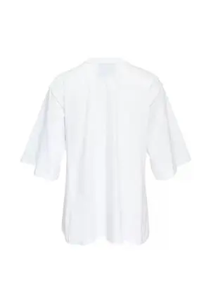 3.1 Phillip Lim Trapeze Floral-applique T-shirt - White