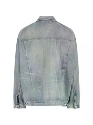 Balenciaga Lettering Denim Jacket