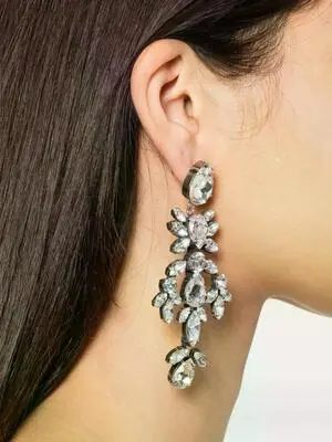 Ermanno Scervino Crystal-embellished Drop Earrings