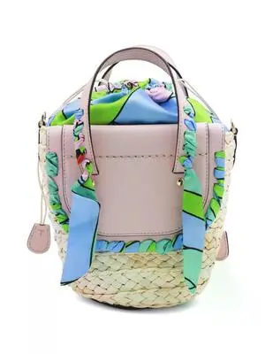 CUBA LAB Habanera Raffia-woven Shoulder Bag