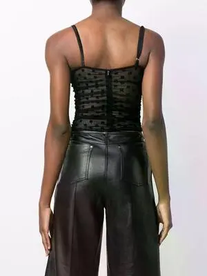 MISBHV Logo Print Mesh Vest Top