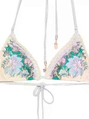Zimmermann Indra Crochet-detail Bikini - Neutrals