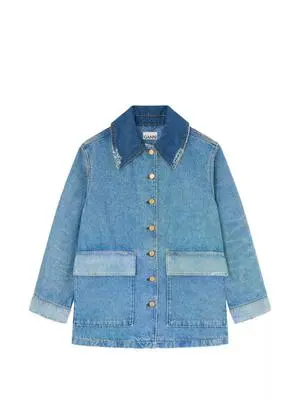 GANNI Raw-cut Denim Jacket