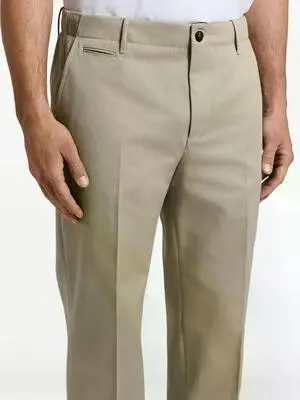 Peserico Pressed-crease Straight-leg Trousers - Neutrals