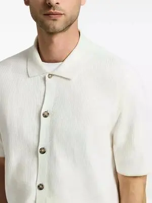 Peserico Ribbed-knit Short-sleeve Shirt