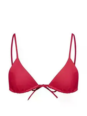Loulou De Saison Triangle Bikini Top - Red