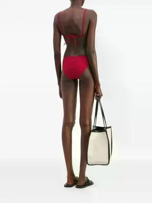 Loulou De Saison Triangle Bikini Top - Red