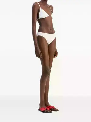 Loulou De Saison Triangle Bikini Top - White