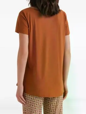 Malìparmi Curved-hem T-shirt - Orange