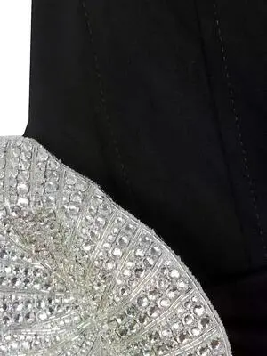 David Koma Crystal-embellished Ruched Midi Dress