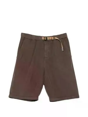 White Sand Thigh Length Shorts For Men