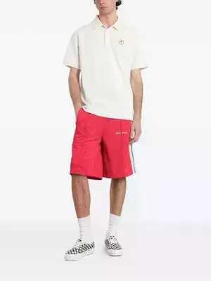 Palm Angels Logo-patch Polo Shirt - Neutrals