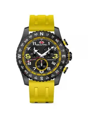 SEAPRO Gallantry 44mm Chronograph Watch - Black