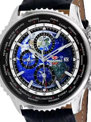 SEAPRO Meridian World Timer Gmt 47mm Watch