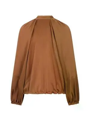 Fabiana Filippi Pleated-sleeve Zip-up Jacket
