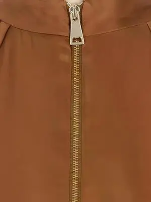Fabiana Filippi Pleated-sleeve Zip-up Jacket