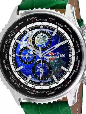 SEAPRO Meridian World Timer Gmt 47mm Chronograph Watch