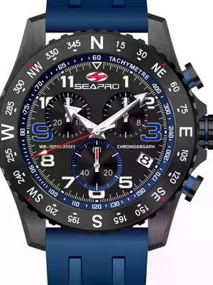 SEAPRO Gallantry 44mm Chronograph Watch