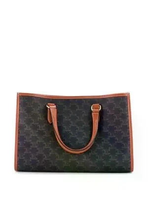 Celine Horizontal Cabas Triomphe Coated Canvas Mini Tote Bag