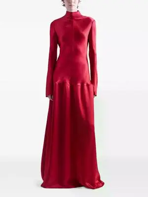 FFORME Mila Drop-waist Maxi Dress - Red