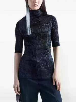 FFORME Dahlia Crinkled Plissé Blouse