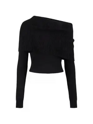 Monse Fold-over Backless Sweater