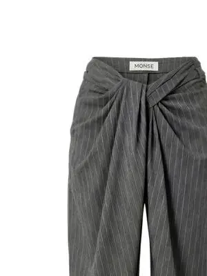 Monse Twist-detail Pinstripe Trousers
