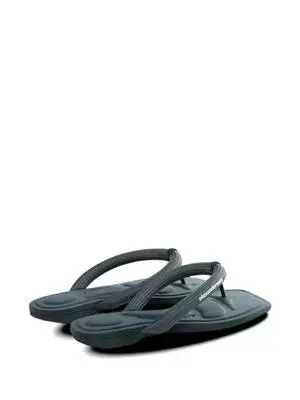 Alexander Wang Jenna Logo-print Thong Sandals - Grey