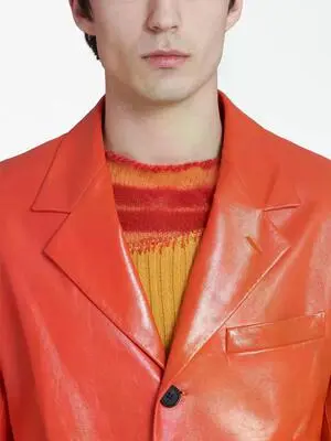 Marni Polished-finish Leather Jacket