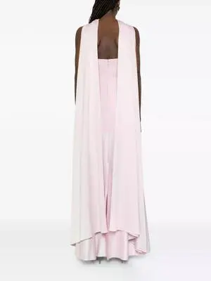 Solace London Cece Cape Maxi Dress - Pink
