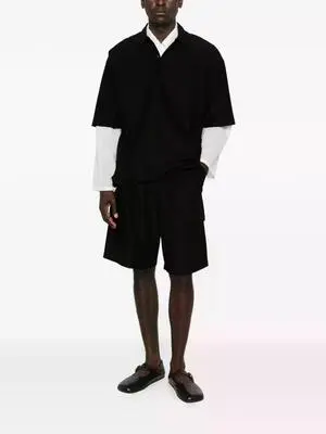 Comme Des Garçons Elasticated-hem Polo Shirt
