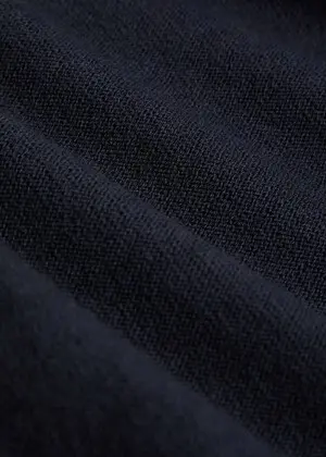 A.p.c. Cotton And Cashmere-blend Polo Shirt - Navy