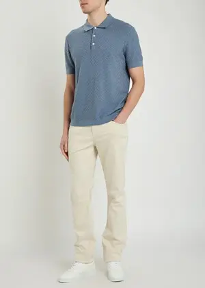 Paige Kiko Cotton-blend Polo Shirt - Blue