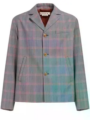 Marni Checked Single-breasted Blazer