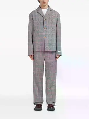 Marni Checked Single-breasted Blazer