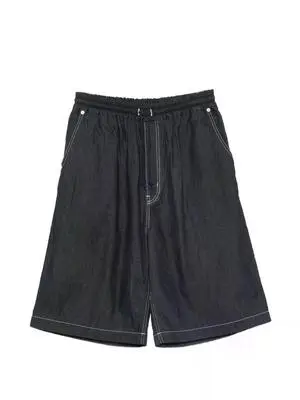 Comme Des Garçons Contrast-stitch Wide Leg Shorts