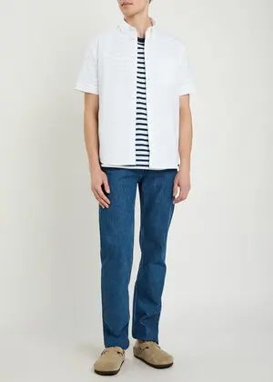 A.p.c. Jack Logo-embroidered Cotton Shirt